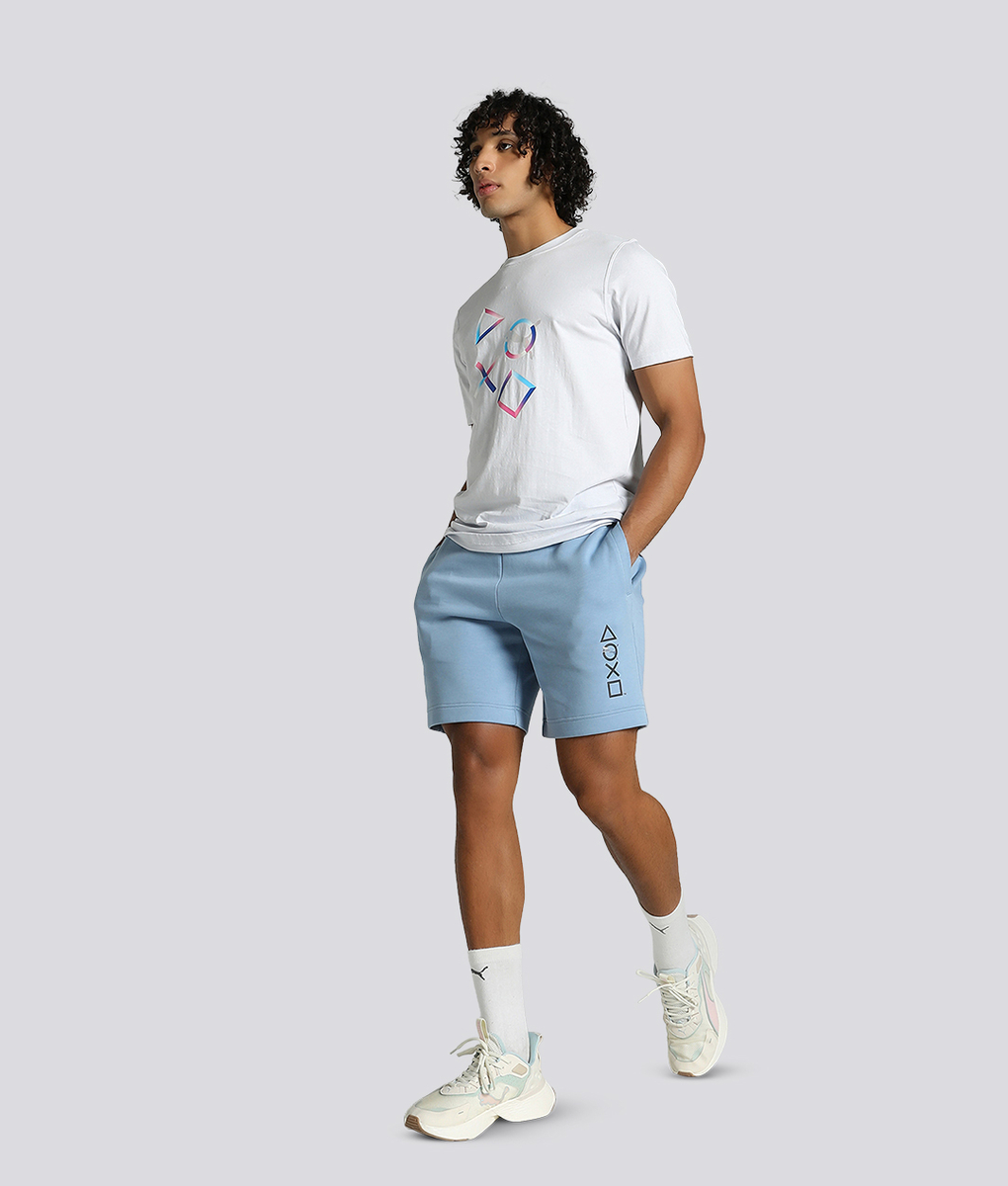 Puma - PUMA X PLAYSTATION GRAPHIC TEE SILVER MIST l Buy Men's Tee ...