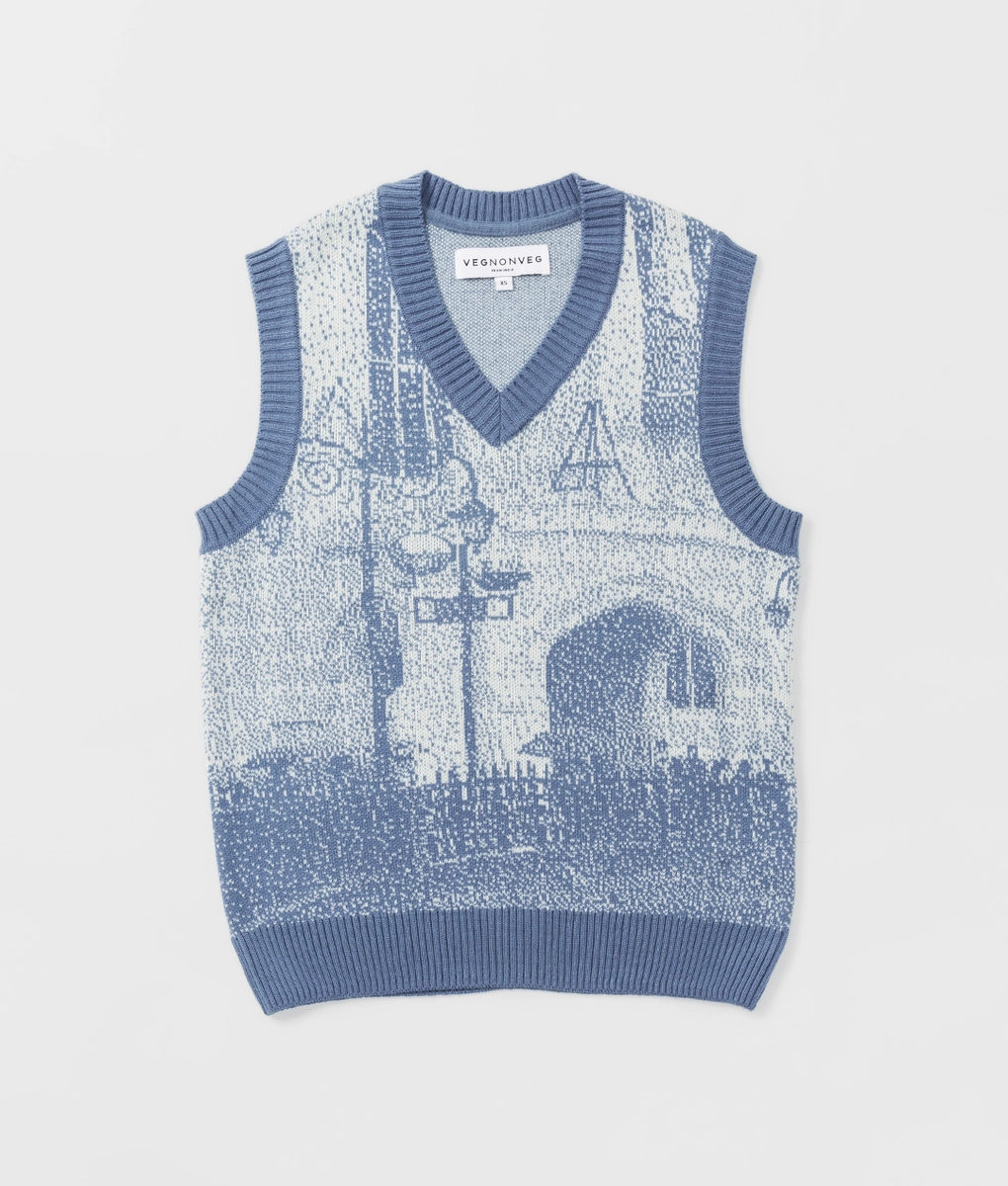 VegNonVeg - VEGNONVEG KNITTED VEST LAVENDER VIOLET l Buy Unisex Vest ...