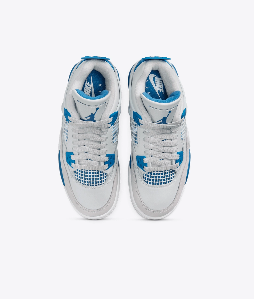 Jordan - Jordan Air Jordan 4 Retro Off White/Military Blue-Neutral Grey ...