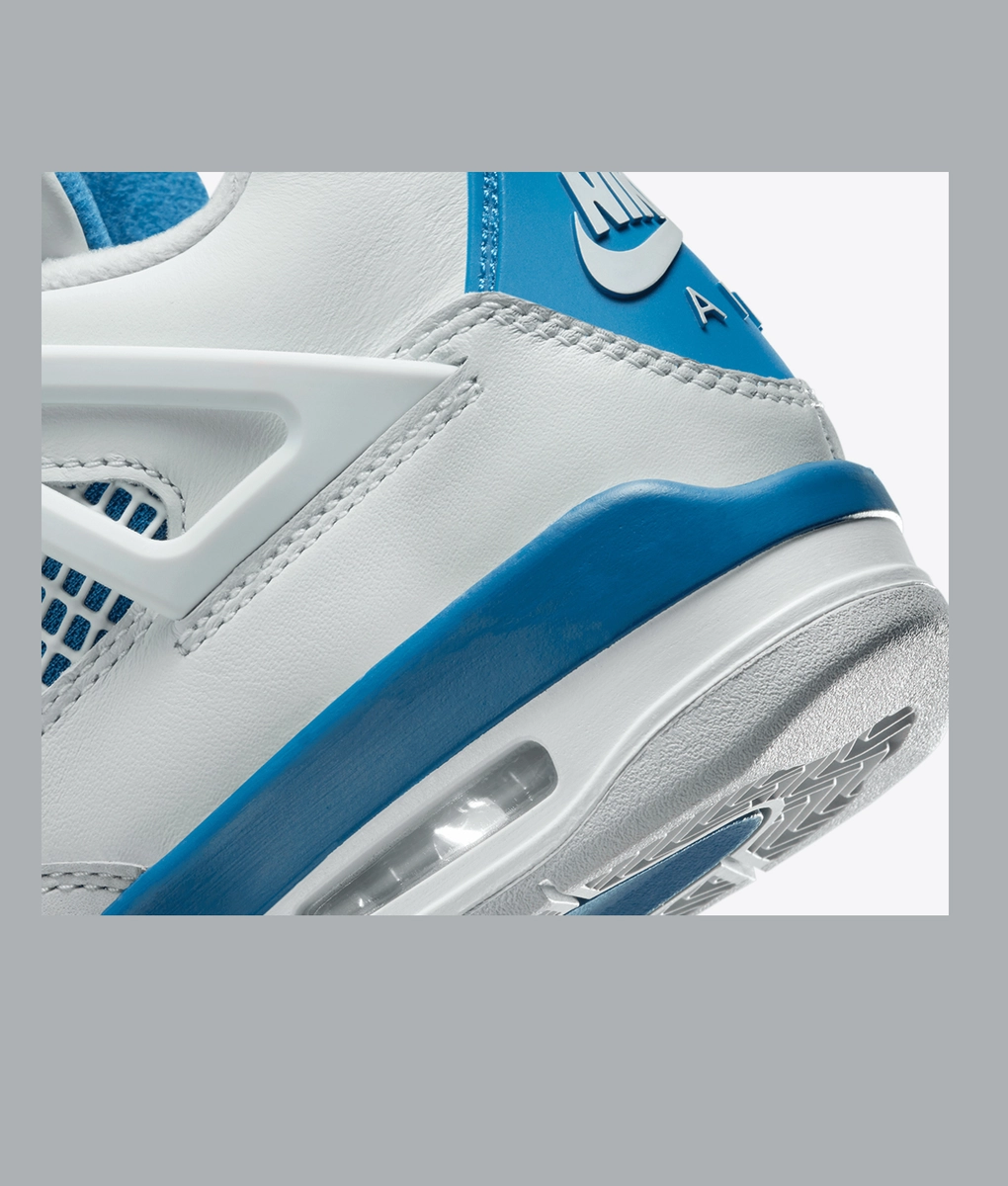 Jordan - Jordan Air Jordan 4 Retro Off White/Military Blue-Neutral Grey ...