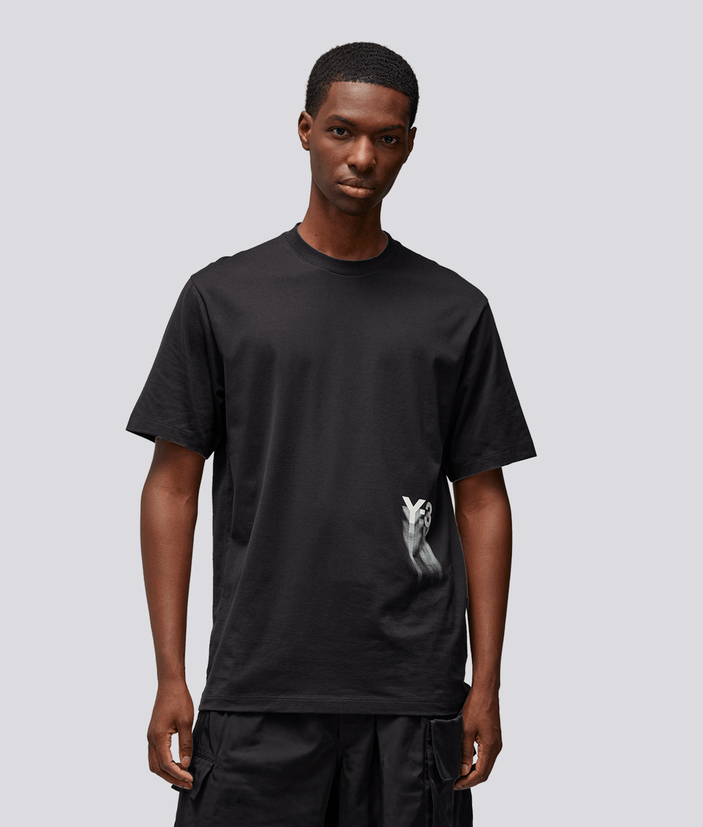 Y-3 - Y-3 GRAPHIC SHORT SLEEVE TEE BLACK l Buy Men's Tee Online at ...