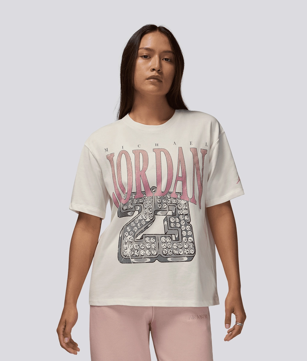 Jordan - W J Ss Gf Hrtg Tee Gel J Day - VegNonVeg