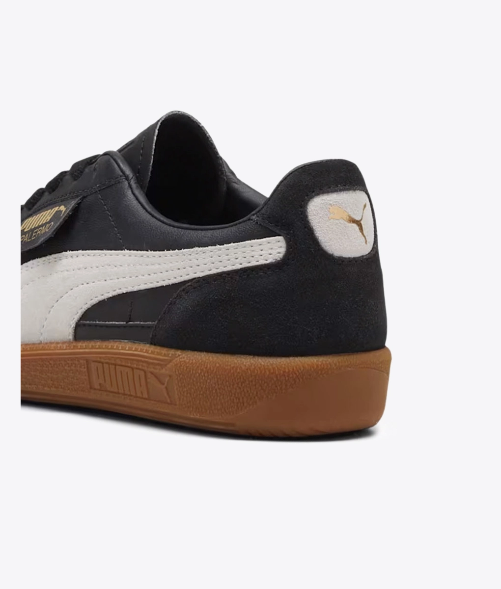 Puma - Puma Palermo Leather Black/Feather Gray-Gum | Buy Unisex Sneaker ...