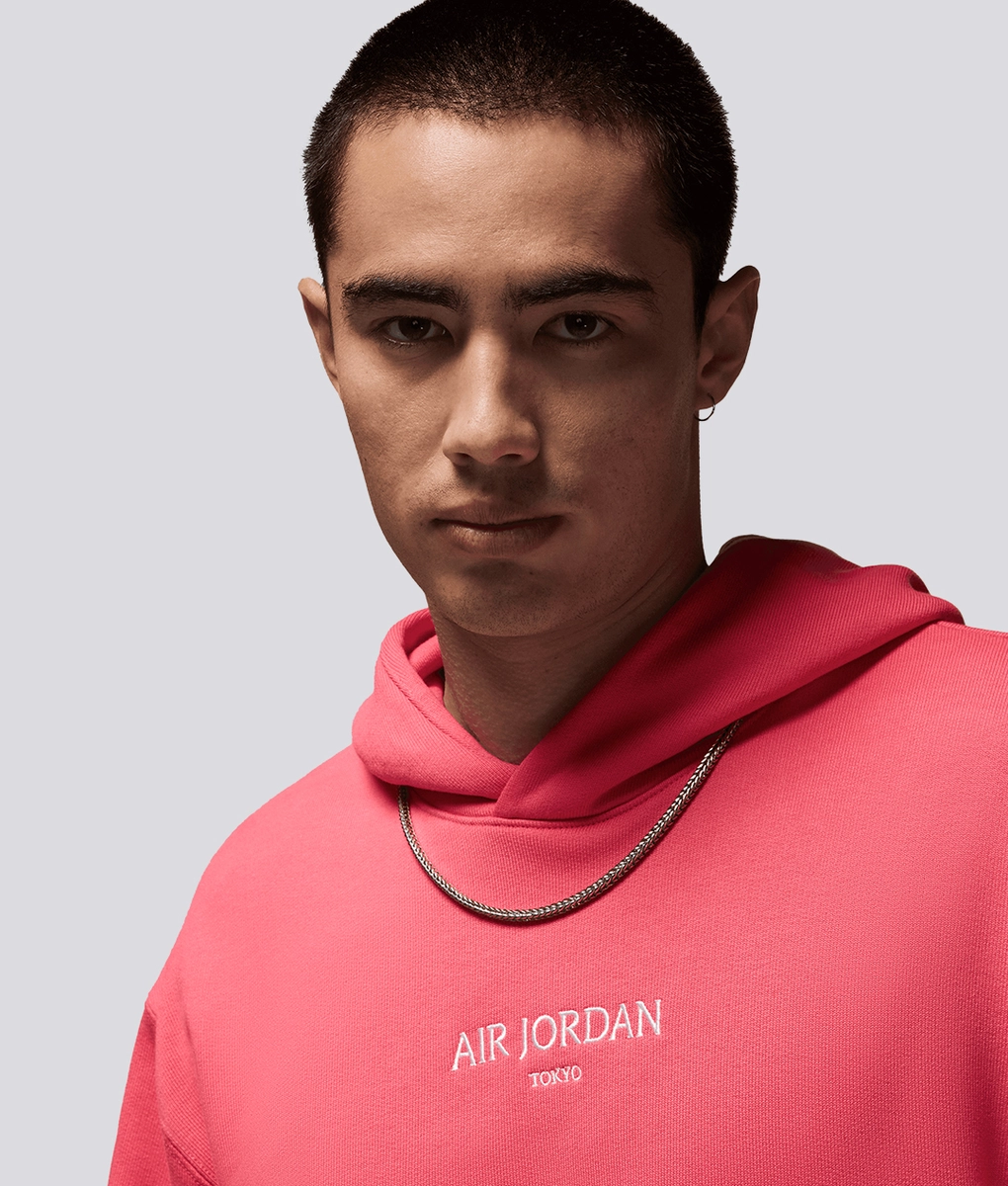 Jordan - JORDAN TOKYO WORDMARK FLEECE HOODIE ASTER PINK l Buy Men's ...