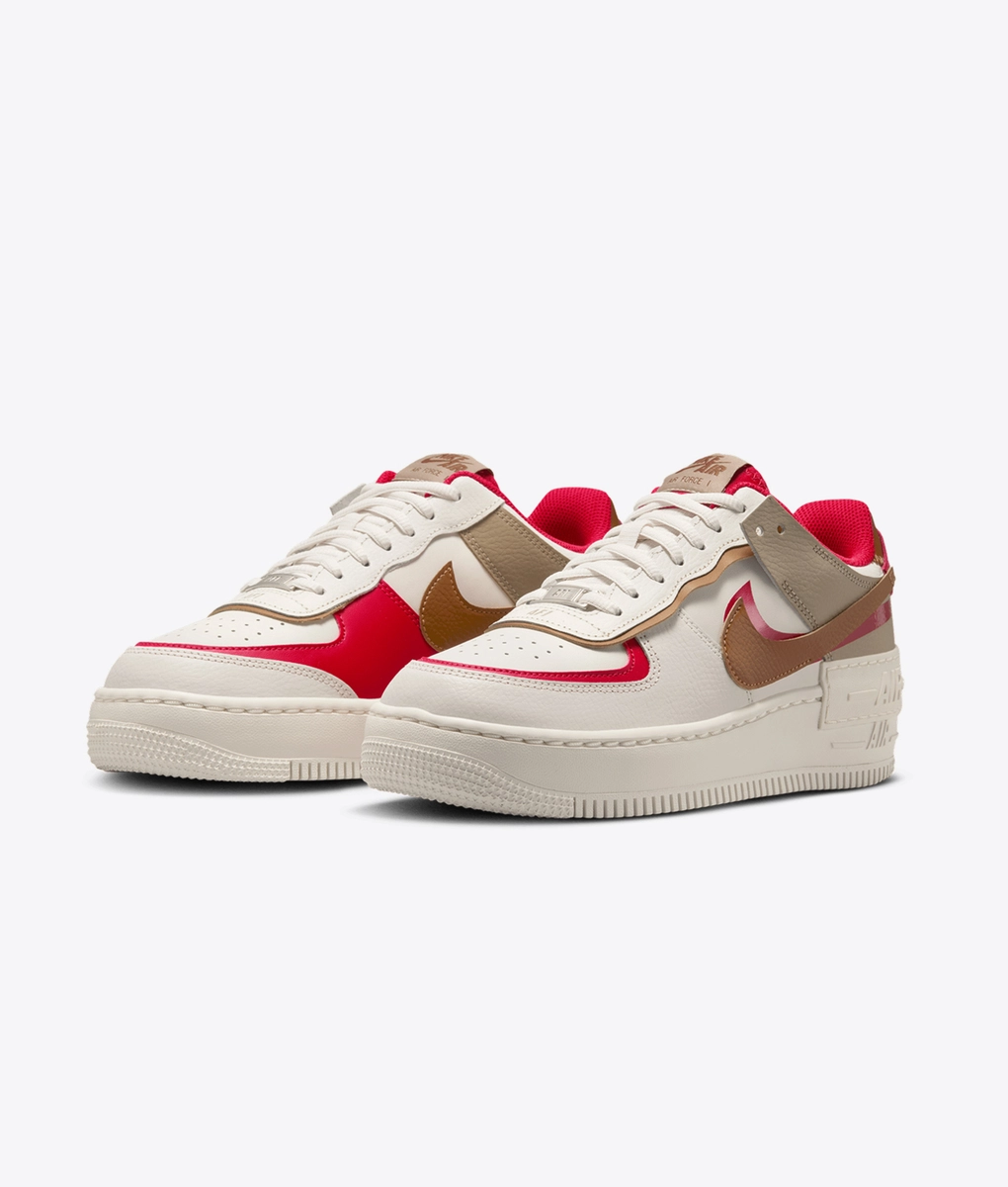 Nike - NIKE AIR FORCE 1 SHADOW PHANTOM/LIGHT BRITISH TAN-FIRE RED-KHAKI ...