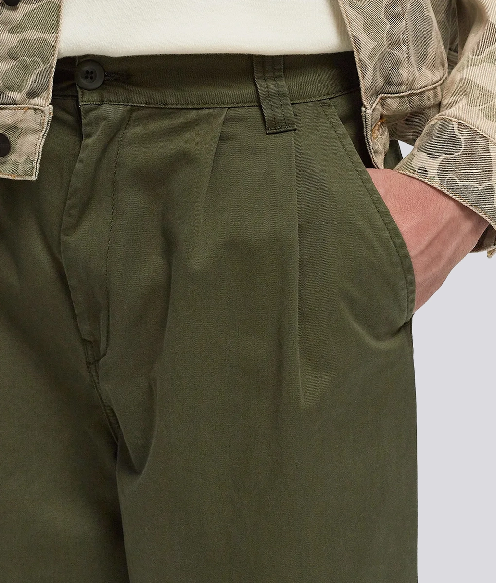 Carhartt WIP - CARHARTT WIP STONE WASHED MERRICK PANT OFFICE GREEN l ...