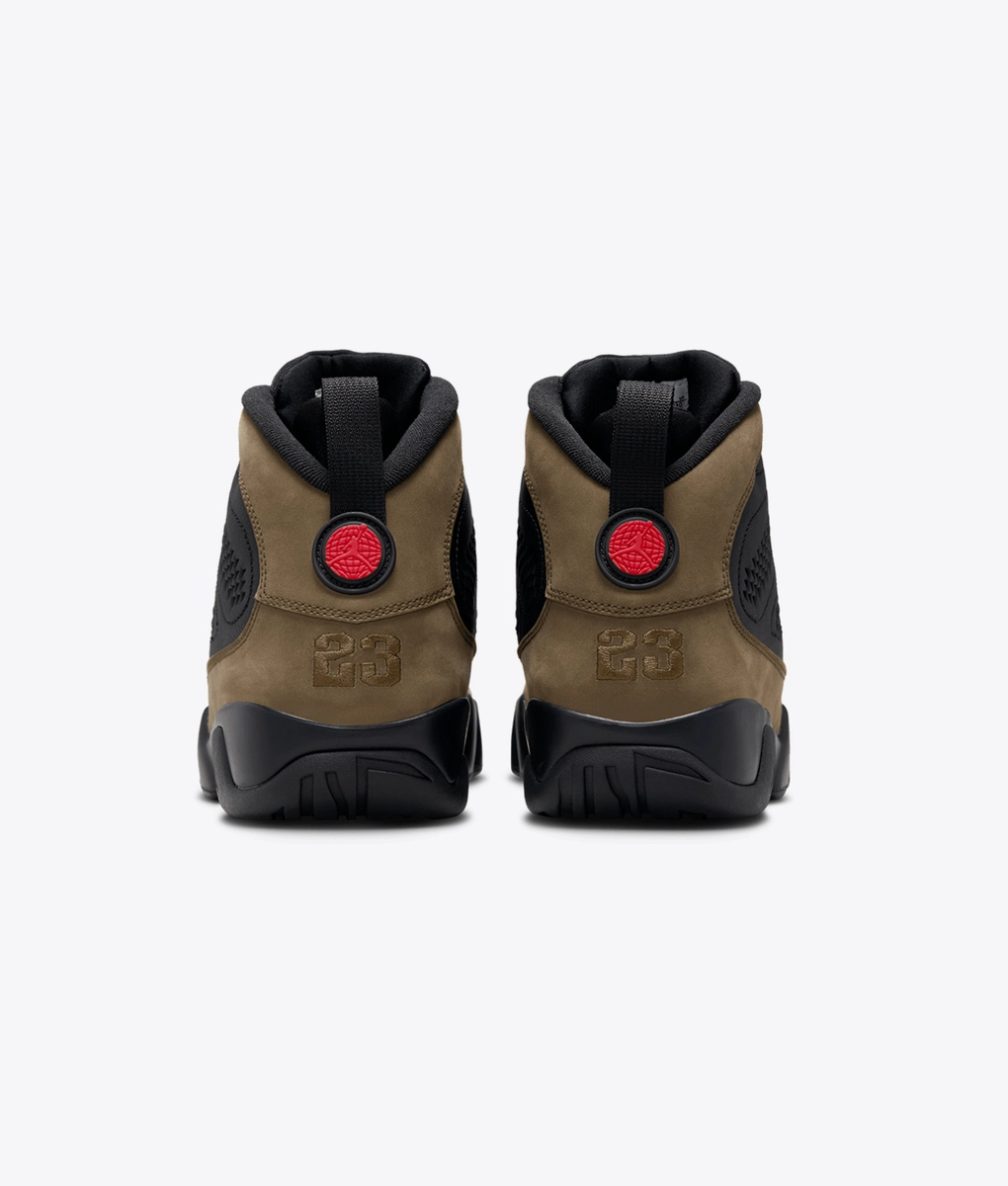 Jordan - JORDAN AIR JORDAN 9 RETRO BLACK/TRUE RED-LIGHT OLIVE l BUY Men ...