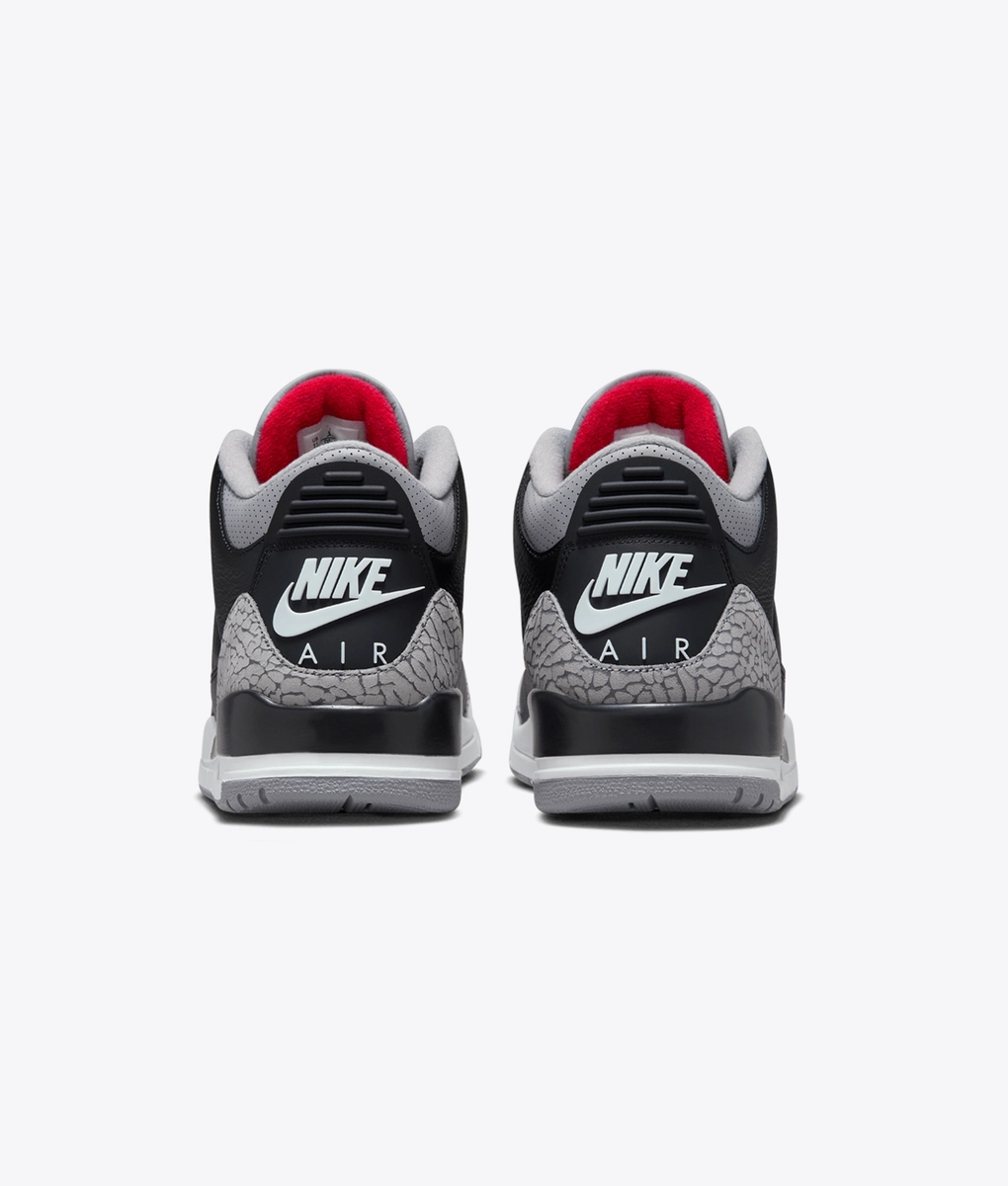 Jordan - JORDAN AIR JORDAN 3 RETRO BLACK/FIRE RED-CEMENT GREY-SUMMIT ...