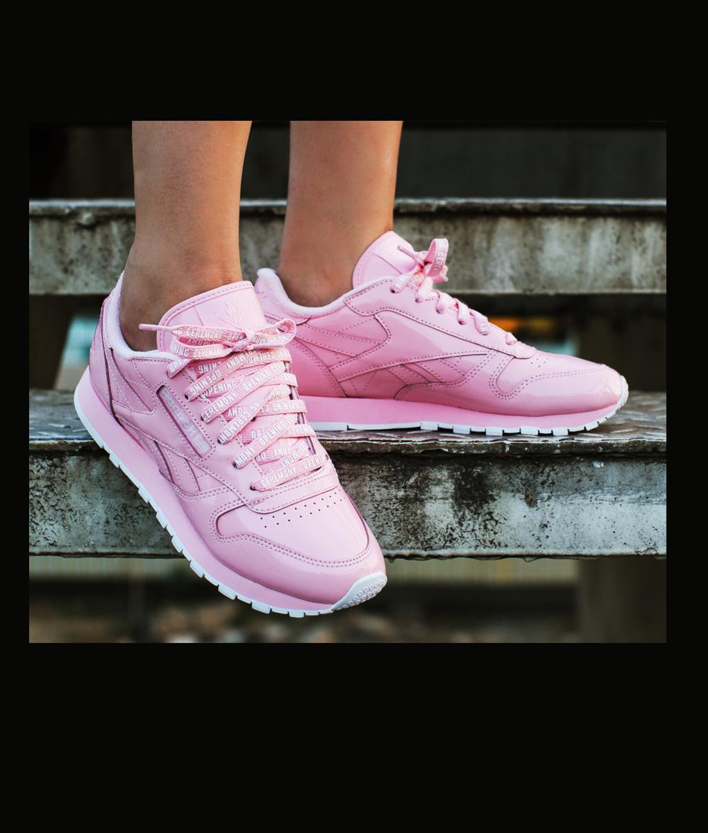 REEBOK - REEBOK x OPENING CEREMONY - CL LEATHER 'PINK GLOW' - VegNonVeg