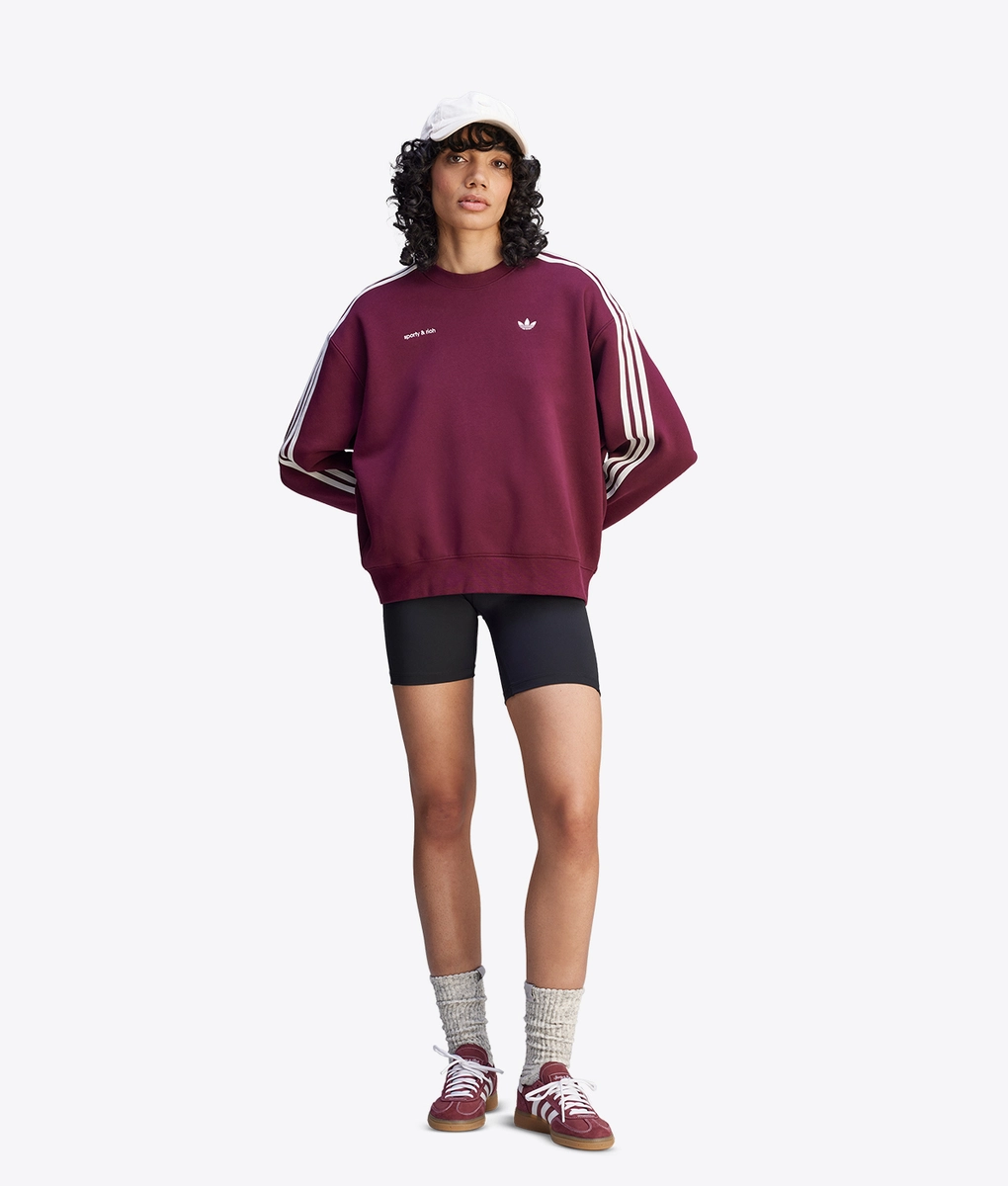 Adidas Originals - ADIDAS ORIGINALS X SPORTY AND RICH SWEATSHIRT MAROON ...