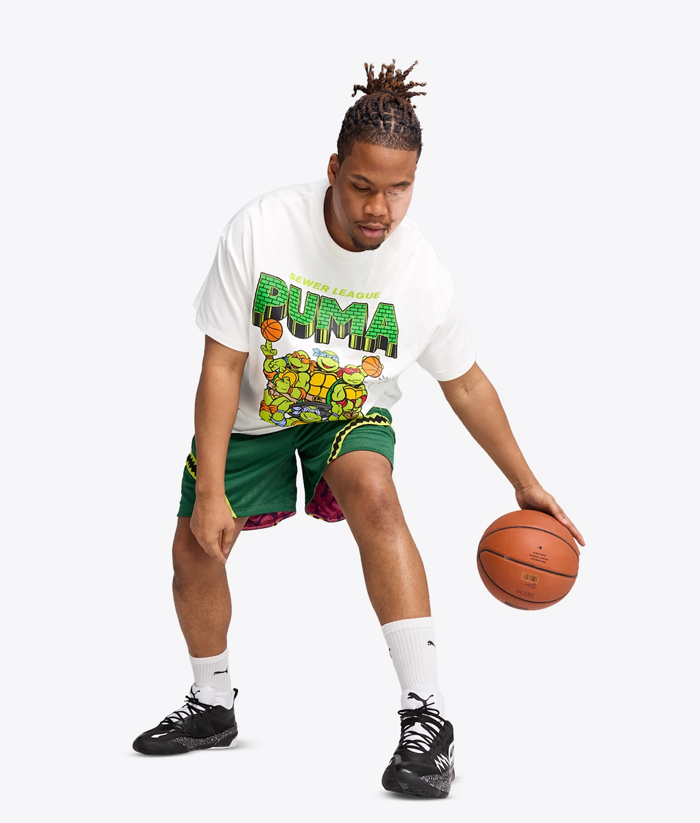 Puma - PUMA HOOPS X TMNT TEE PUMA WHITE l Buy Men's Tee Online at ...