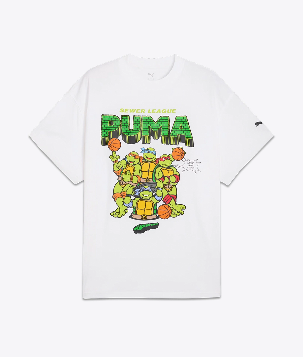 Puma - PUMA HOOPS X TMNT TEE PUMA WHITE l Buy Men's Tee Online at ...