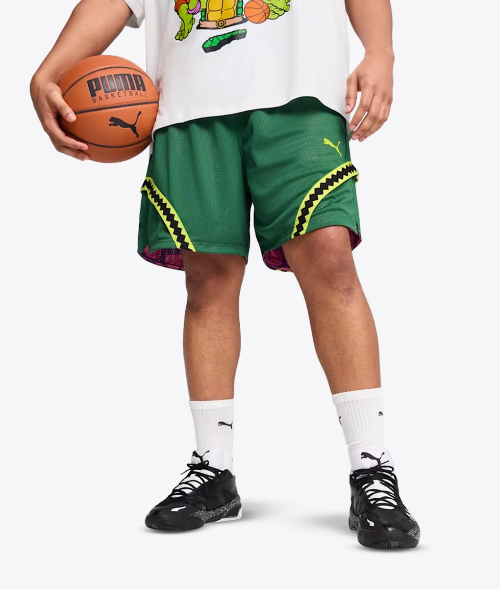 Puma - PUMA HOOPS X TMNT SHORT VINE/ULTRA VIOLET-FAST PINK l Buy Men's ...