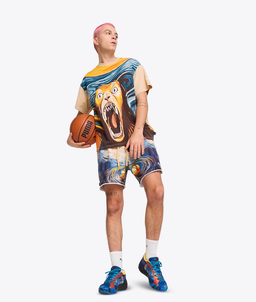 Puma - PUMA DYLAN EXHIBIT TEE II LIGHT SAND l Buy Men's Tee Online at VegNonVeg - VegNonVeg