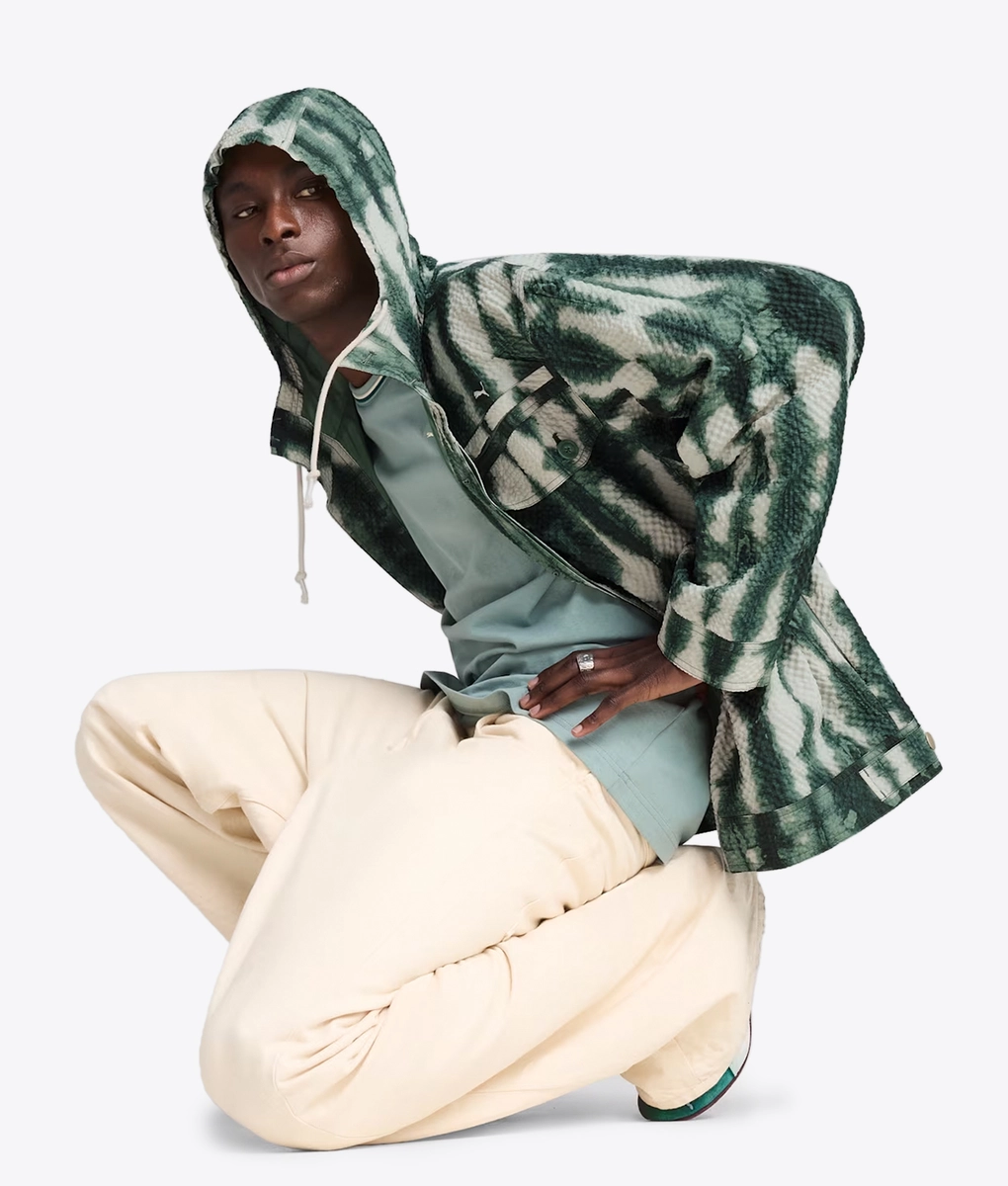 Puma - PUMA X PALAIS ARTISAN SEERSUCKER JACKET GREEN MOON l Buy Men's ...