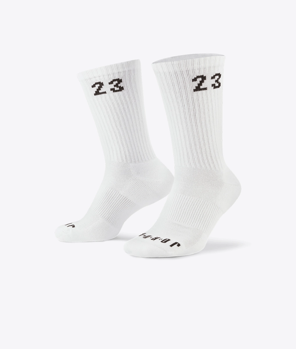 Jordan - JORDAN ESSENTIALS CREW SOCKS 3 PAIRS WHITE/BLACK l Buy Socks ...
