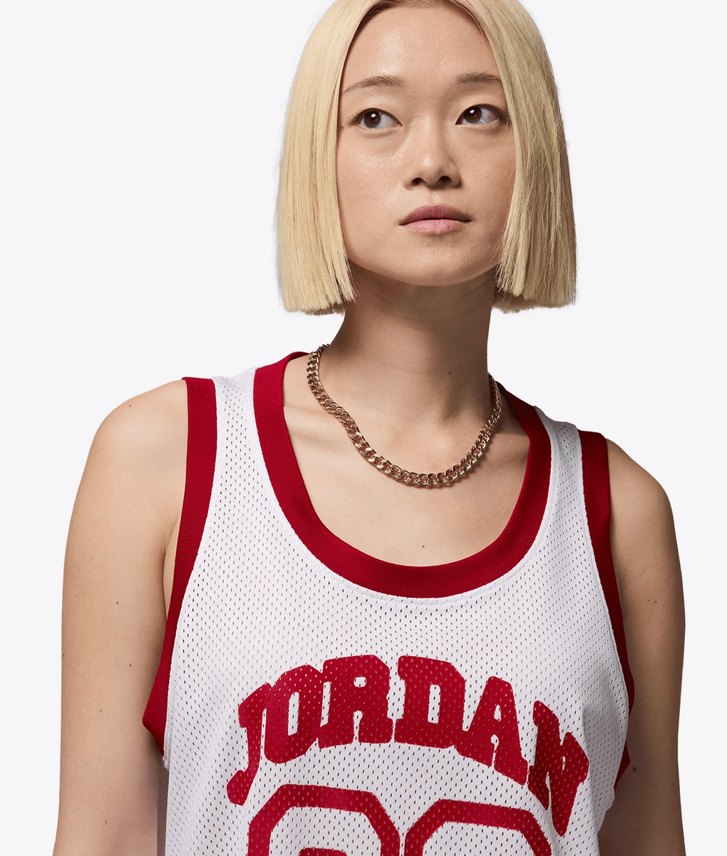 Jordan - JORDAN MESH TANK JERSEY WHITE/VARSITY RED l Buy Women's Jersey ...
