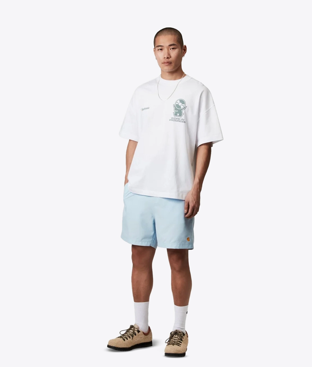 Carhartt WIP - CARHARTT WIP CHASE SWIM TRUNKS AIR SKY/GOLD l Buy Men's ...