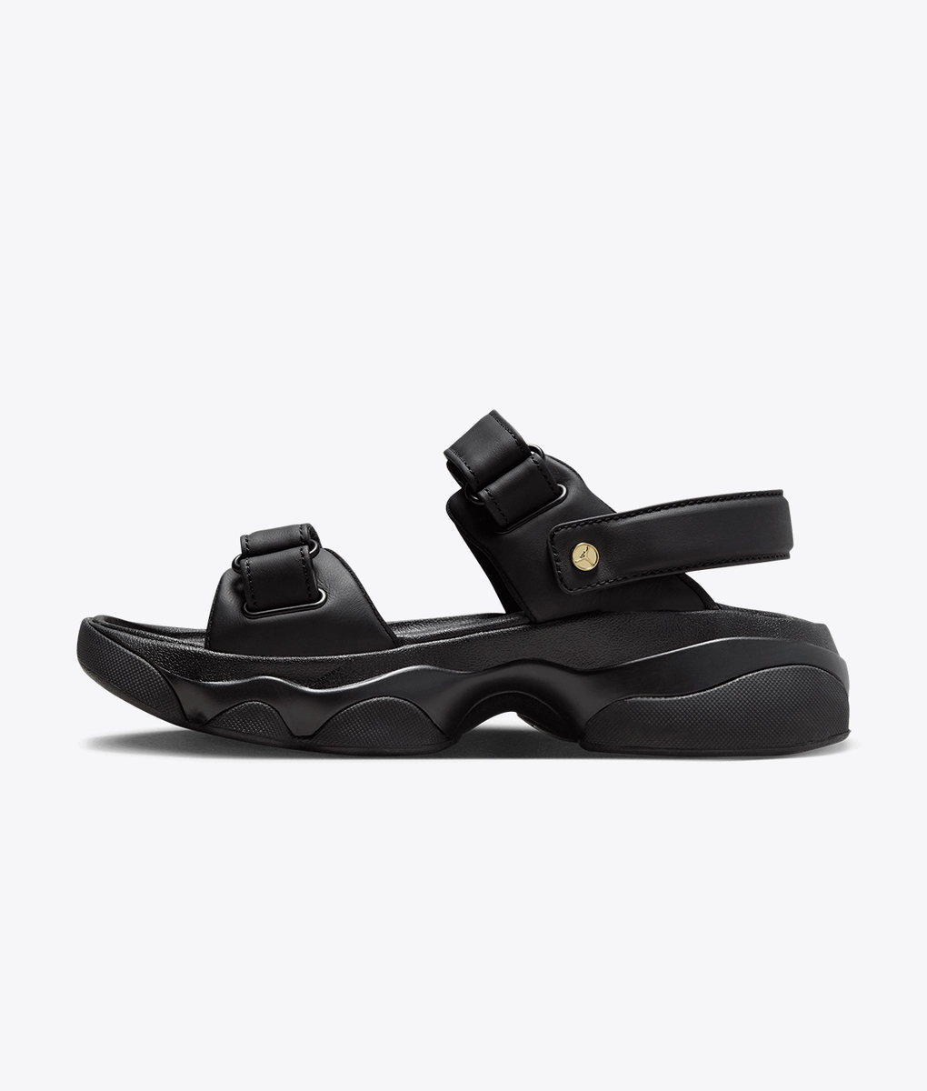 Jordan - JORDAN DEJA SANDAL BLACK/METALLIC GOLD l Buy Women's Slides ...