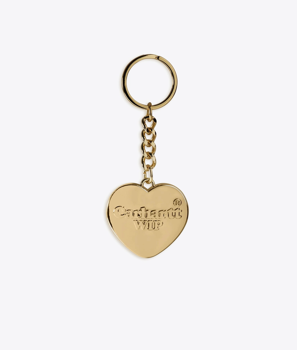 Carhartt WIP - CARHARTT WIP HEART KEYCHAIN GOLD l Buy Accessories ...