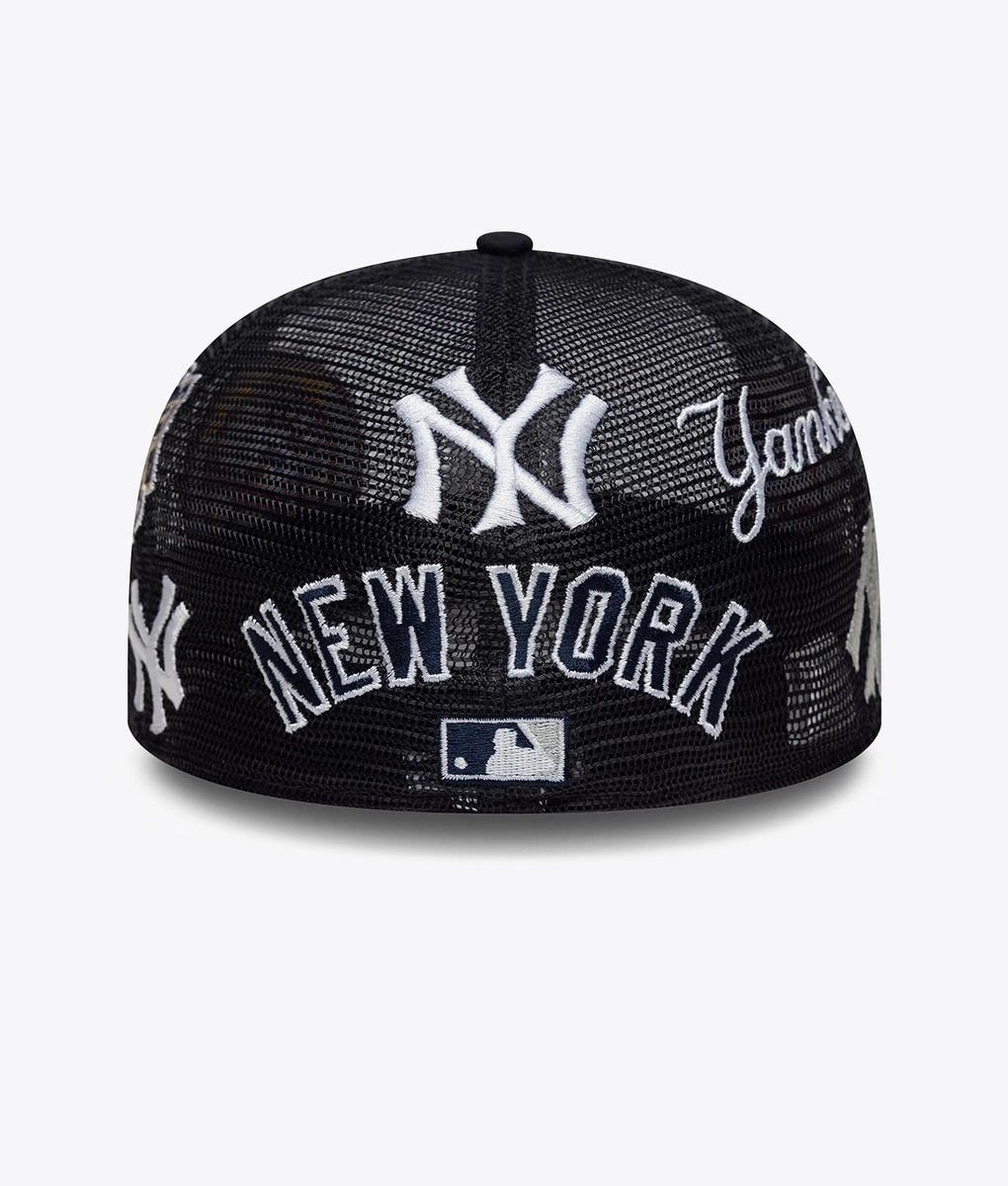 New Era - NEW ERA 59FIFTY AOP MESH NEW YORK YANKEES FITTED CAP NAVY ...