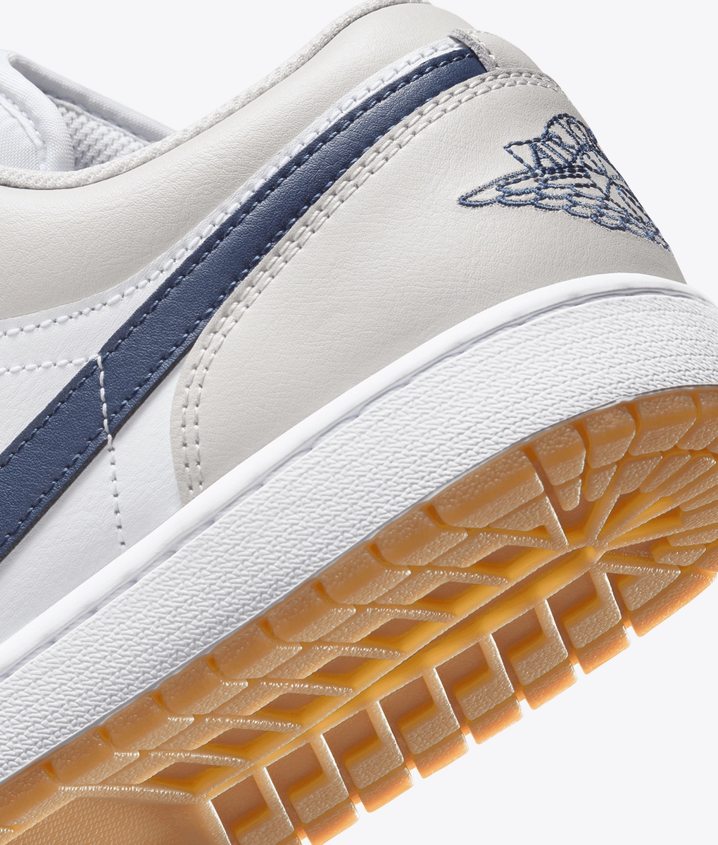 Jordan - Jordan Air Jordan 1 Low White/Midnight Navy-Neutral Grey | Buy ...