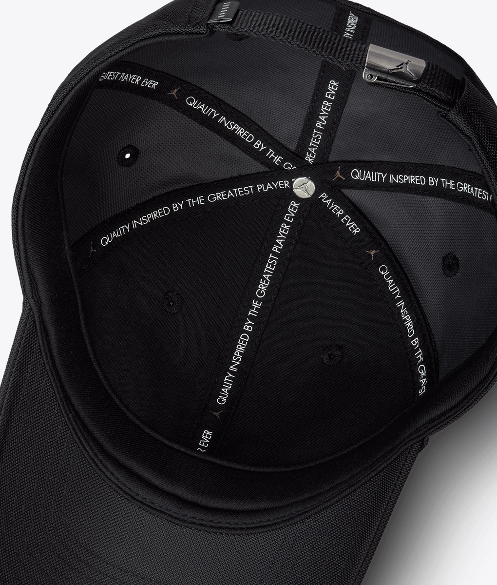 Jordan - Jordan Rise Structured Jumpman Metal Cap Black | Buy Unisex ...