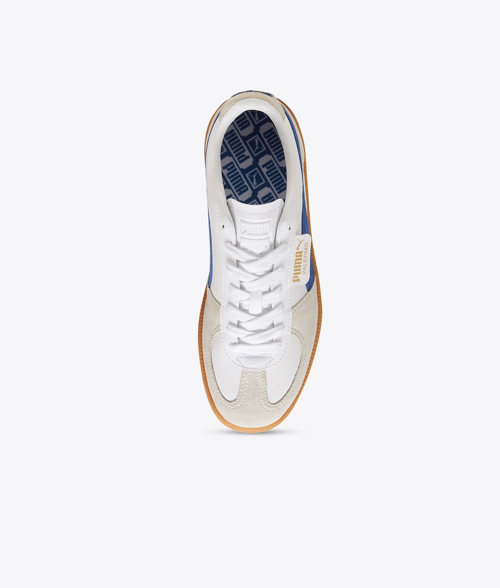 Puma - Puma Palermo Leather Puma White/Vapor Gray-Clyde Royal | Buy Men ...