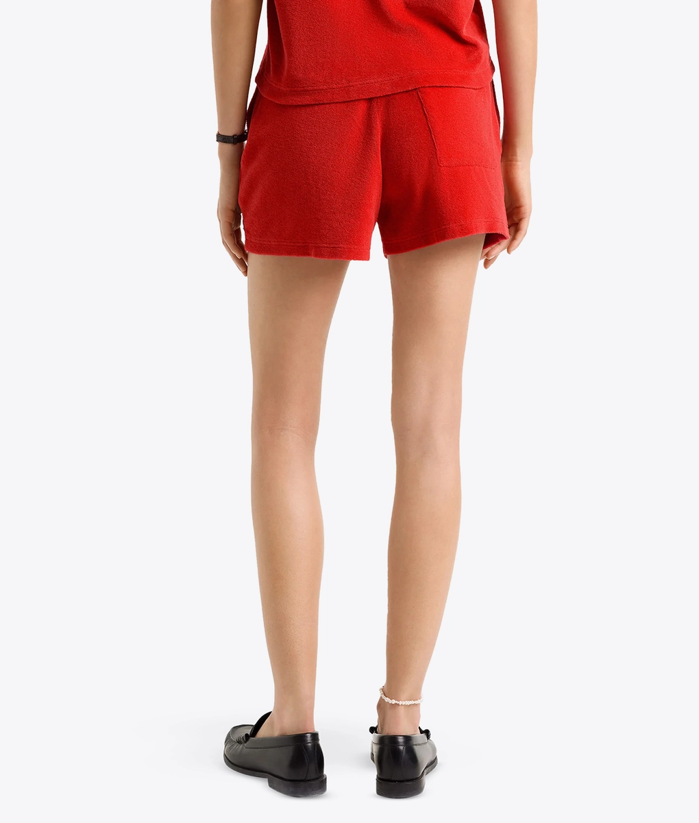 Sporty & Rich - Sporty & Rich Vendome Terry Short Fire Red | Buy Women ...
