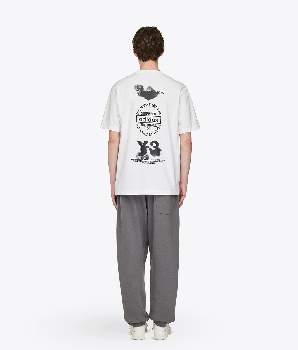 Y-3 - Adidas Originals Graphic Short Sleeve Tee Core White | Buy Men's ...
