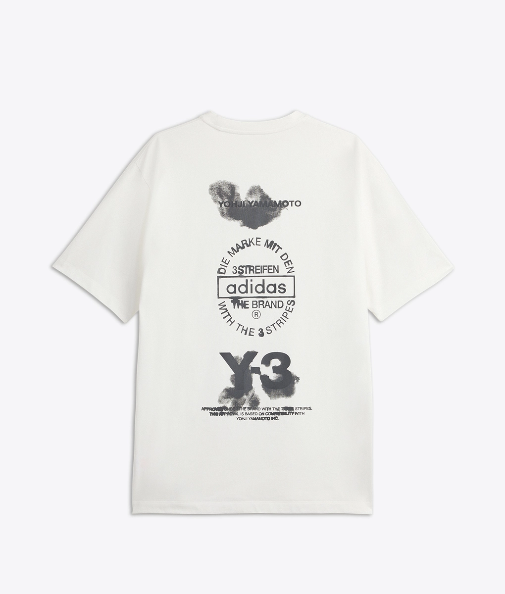 Y-3 - Adidas Originals Graphic Short Sleeve Tee Core White | Buy Men's ...