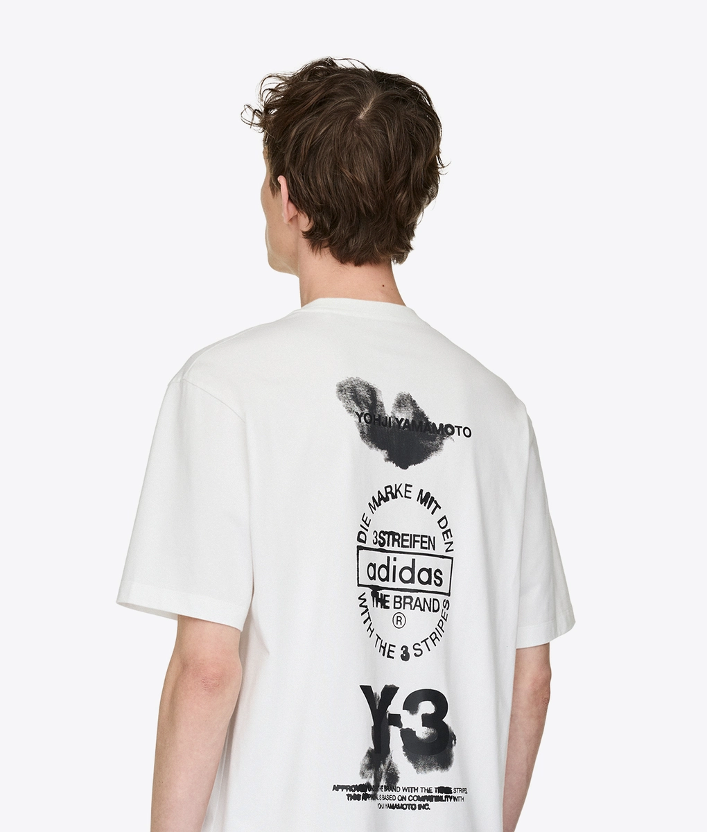Y-3 - Adidas Originals Graphic Short Sleeve Tee Core White | Buy Men's ...