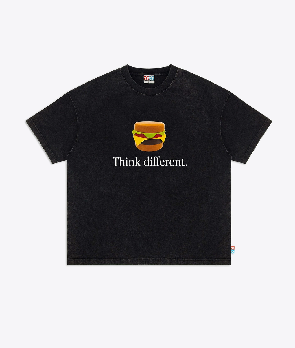 Vandy The Pink - Vandy The Pink Think Burger Graphic T-Shirt Washed ...