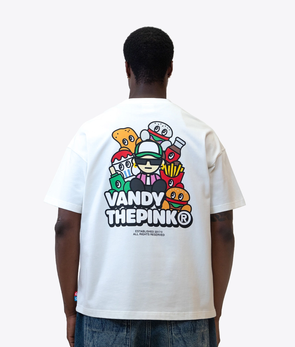 Vandy The Pink - Vandy The Pink Vandy Friends Graphic T-Shirt White ...