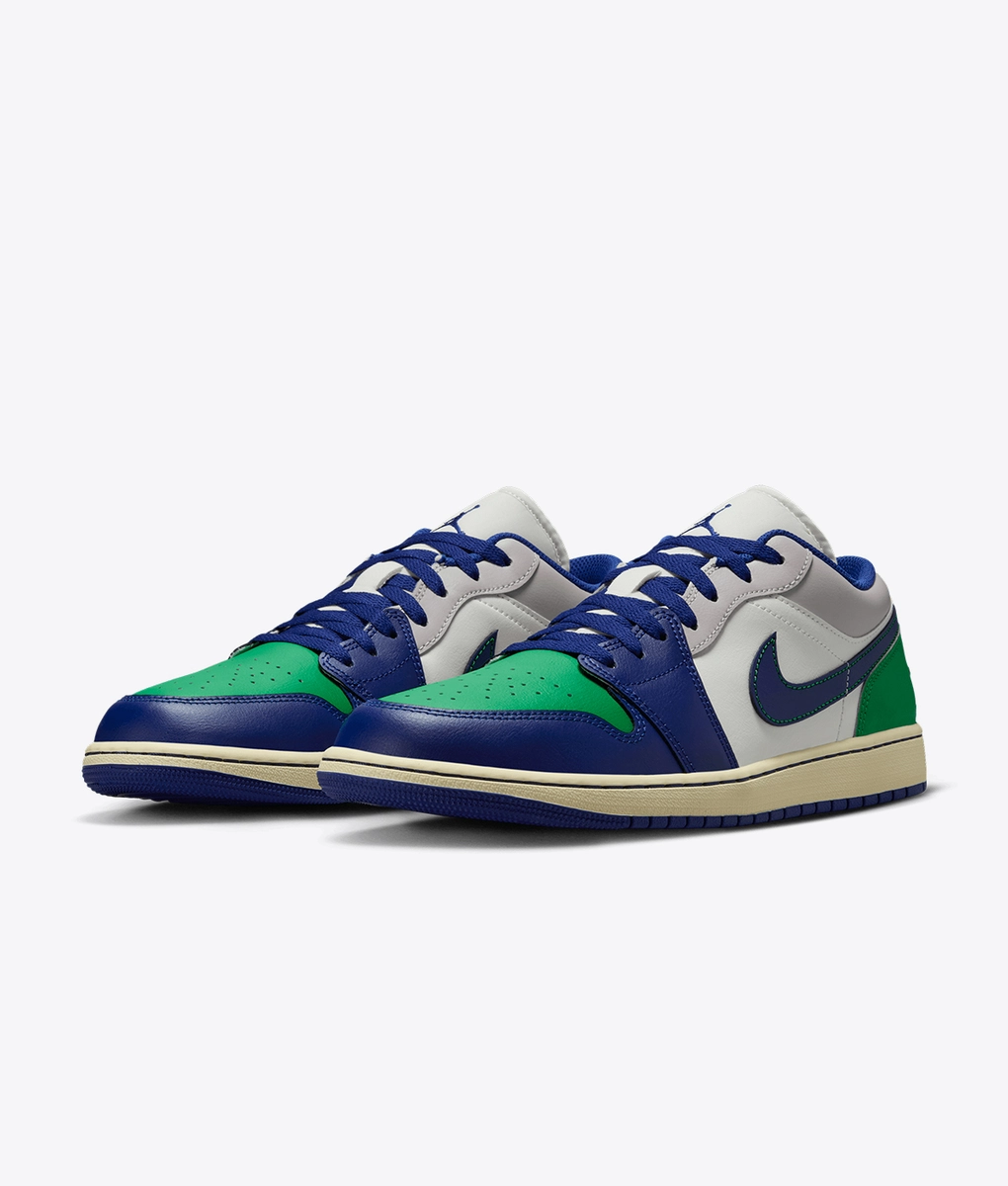 Jordan - Jordan Air Jordan 1 Low Sail/Deep Royal Blue-Stadium Green ...