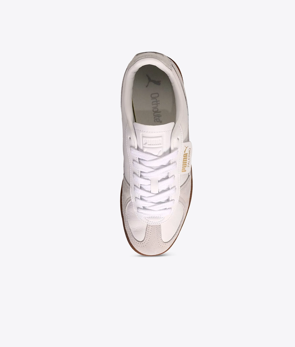 Puma - Puma Palermo Leather Puma White/Glacial Gray-Gum | Buy Unisex ...