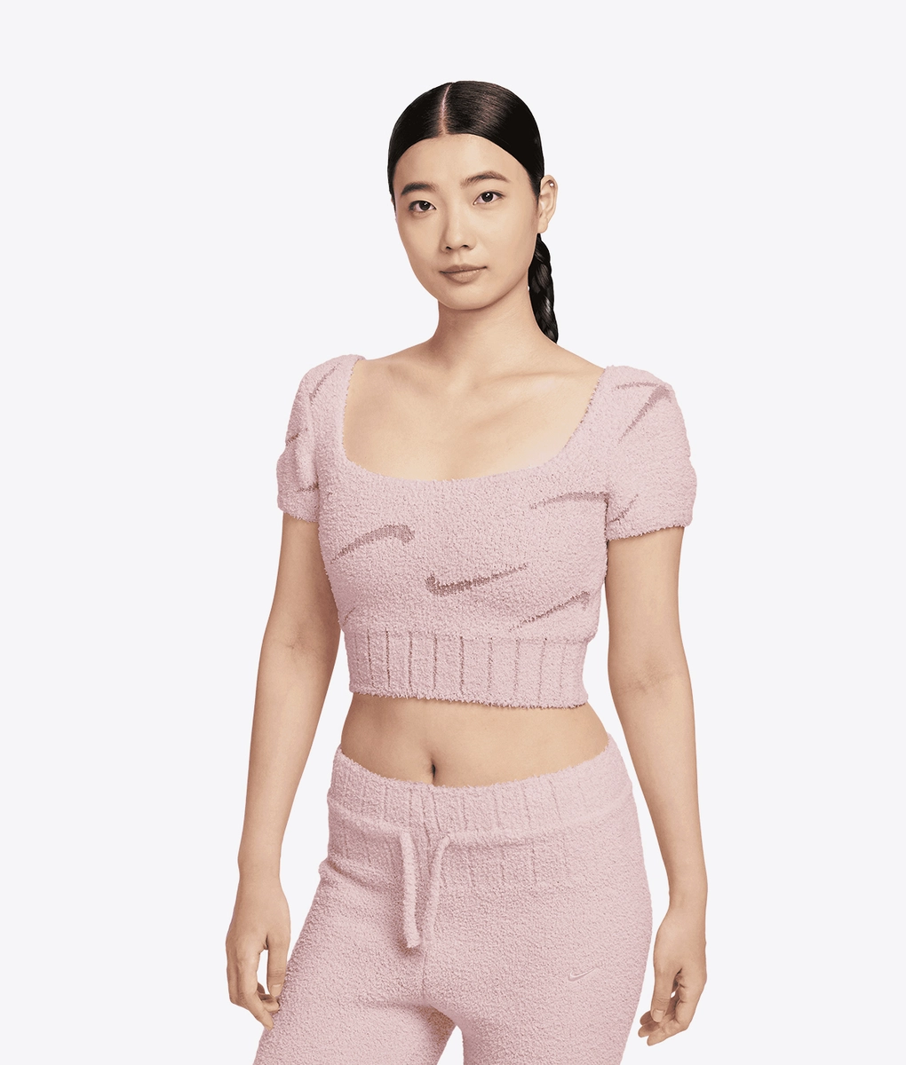 Nike - SPORTSWEAR PHOENIX BOUCLE CROP TOP - VegNonVeg