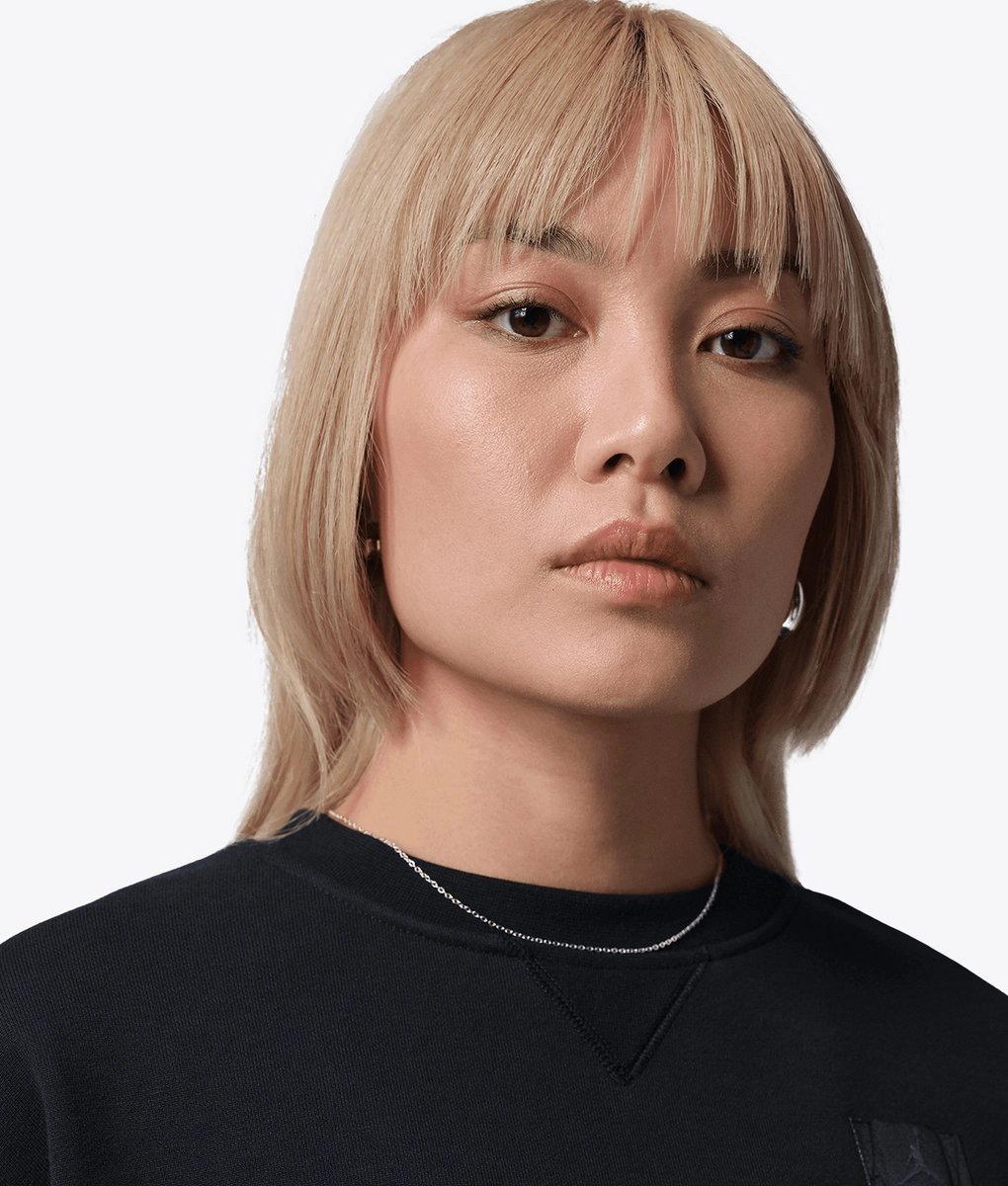 Jordan - FLIGHT FLEECE FRENCH TERRY MOD CREW SWEATSHIRT - VegNonVeg