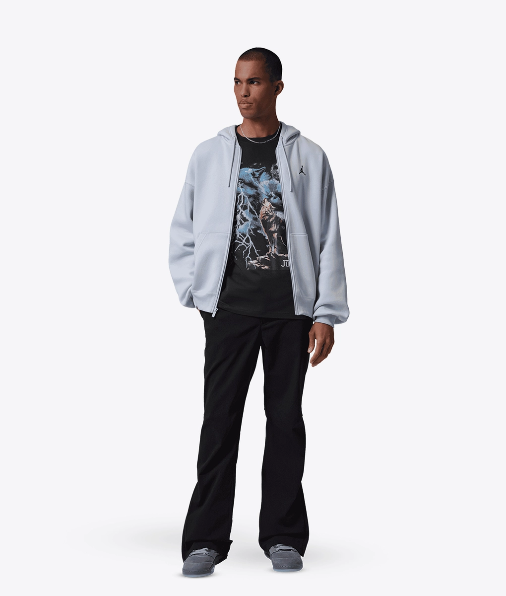 Jordan - JORDAN HOWL GRAPHIC CREW T-SHIRT - VegNonVeg