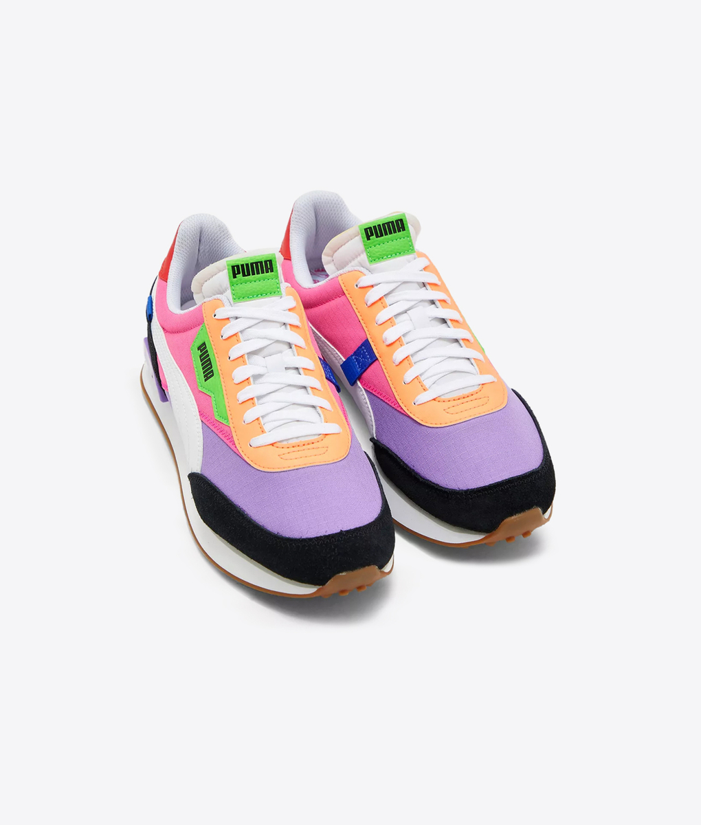 Puma - FUTURE RIDER PLAY ON 'LUMINIOUS PURPLE-FLUO PINK' - VegNonVeg