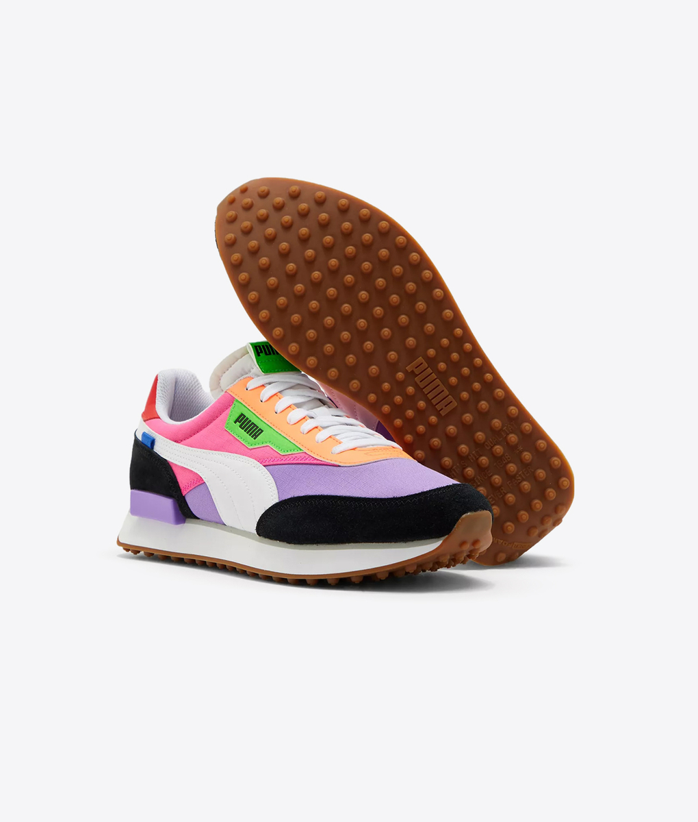 Puma - FUTURE RIDER PLAY ON 'LUMINIOUS PURPLE-FLUO PINK' - VegNonVeg