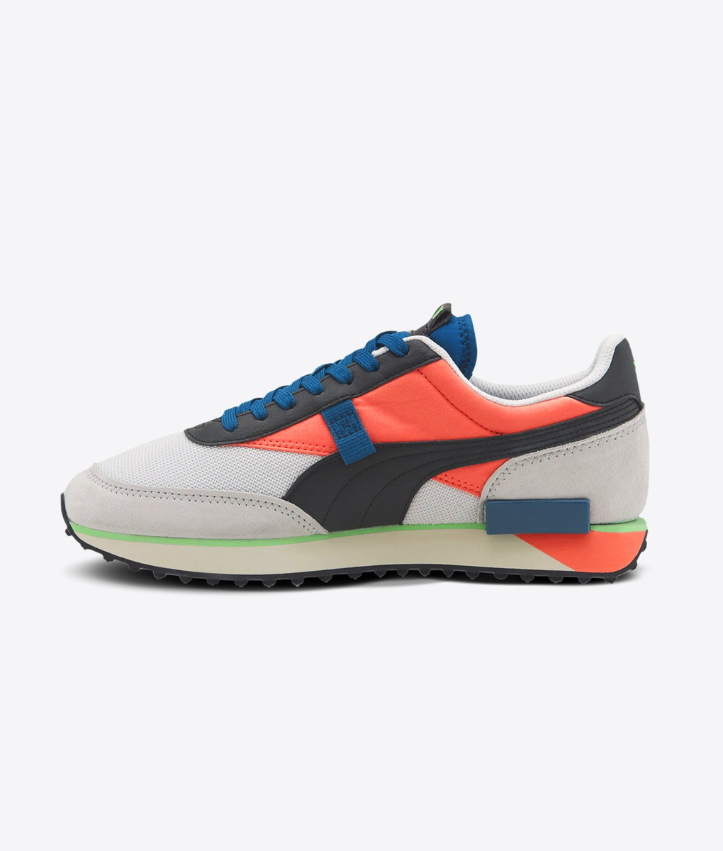 Puma - Future Rider Neon Play 'Puma White-Fusion Coral' - VegNonVeg