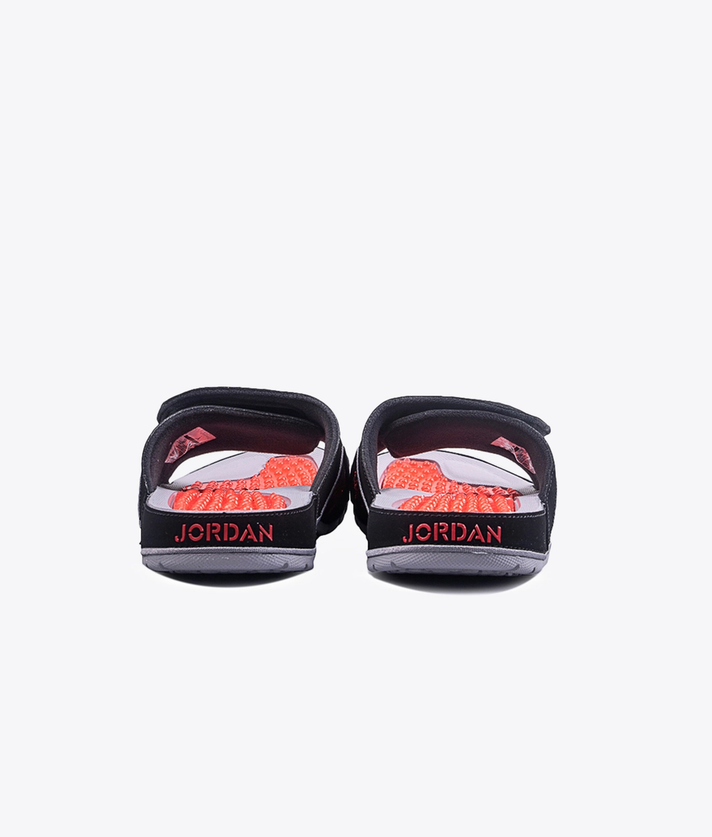 Jordan - JORDAN HYDRO 4 RETRO 'BLACK/FIRE RED-CEMENT GREY' - VegNonVeg