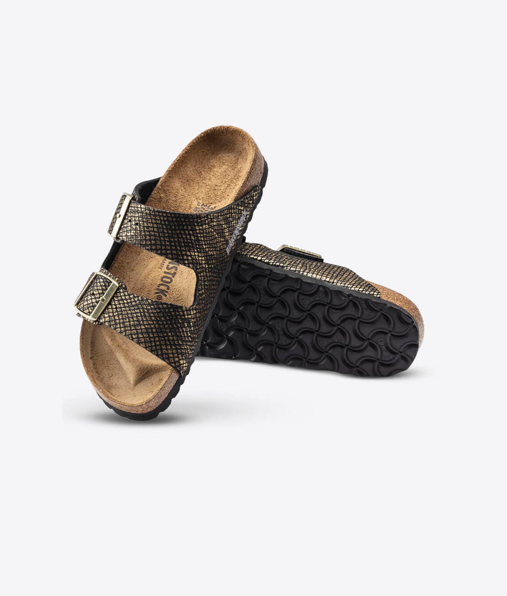 Birkenstock - Buy Birkenstock ARIZONA MF 'SHINY PYTHON BLACK' - VegNonVeg