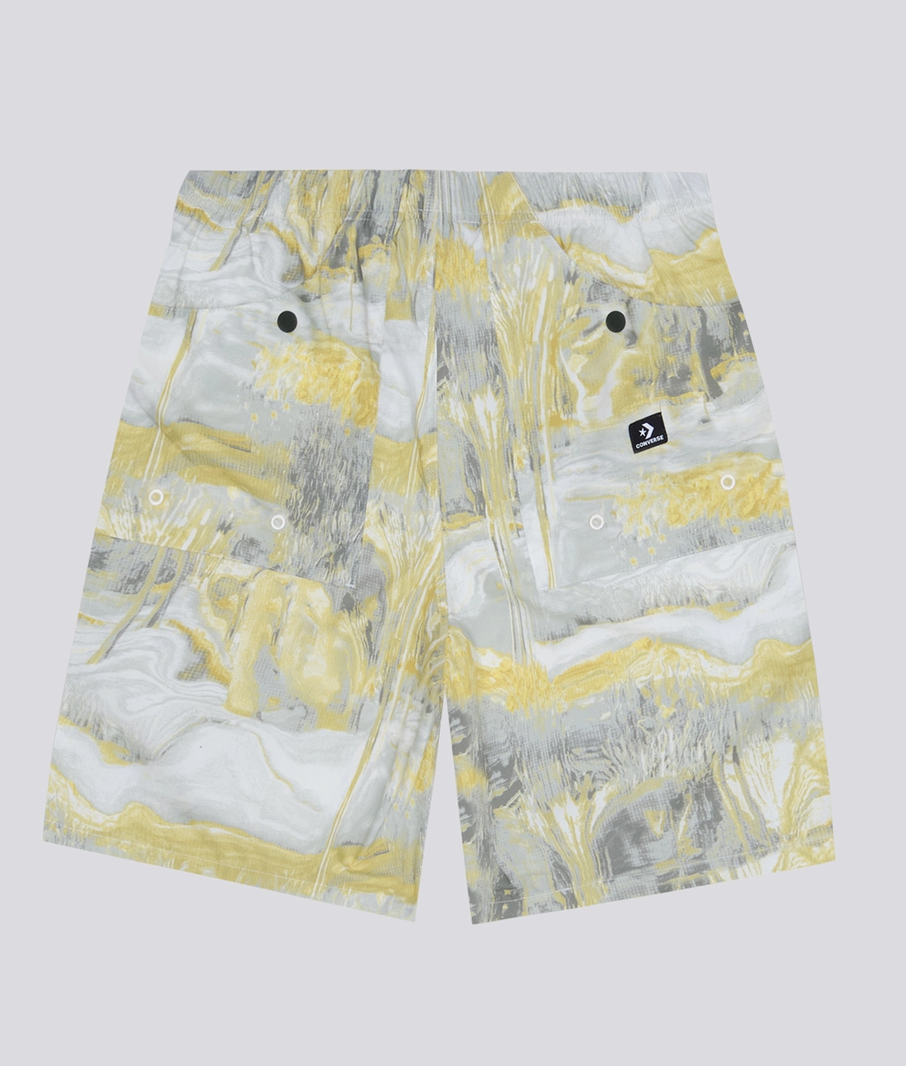 Converse - CONVERSE ELEVATED LTWT SSNL CARGO SHORT AOP POTATO SALAD l ...