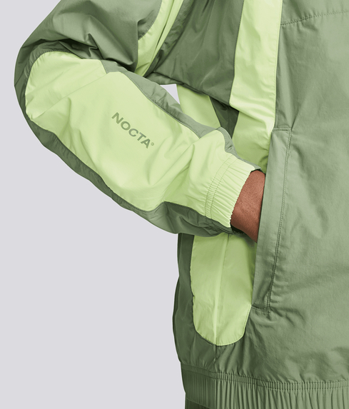 Nike - X NOCTA CS TRACK WOVEN JACKET 'OIL GREEN/LIGHT LIQUID LIME ...