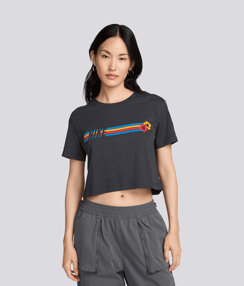 Nike - NIKE SPORTSWEAR CROP TEE NCPS 'DARK SMOKE GREY' - VegNonVeg