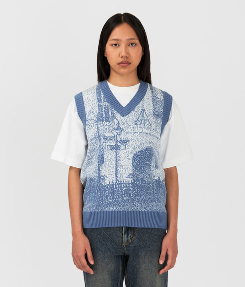 VegNonVeg - Knitted Vest 'Lavender Violet' - VegNonVeg