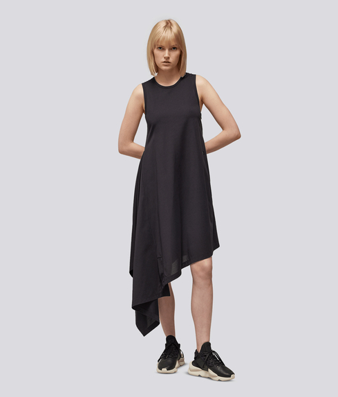 Y-3 - Y-3 ASYMMETRIC DRESS 'BLACK' - VegNonVeg