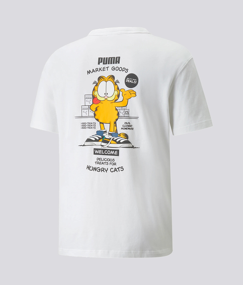 Puma - X GARFIELD GRAPHIC TEE 'PUMAWHITE' - VegNonVeg